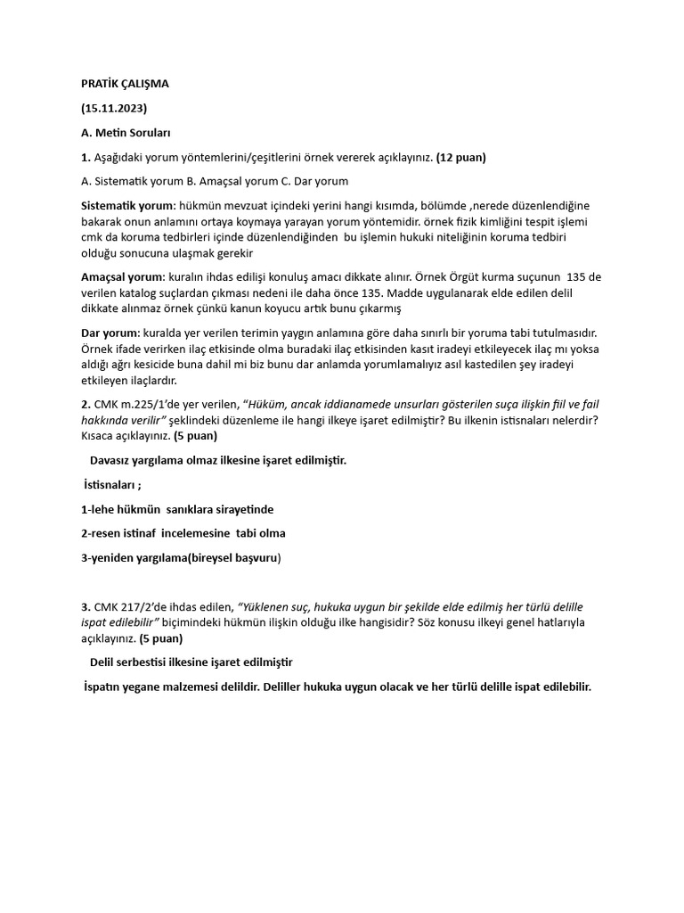 CMK Vize Pratik | PDF