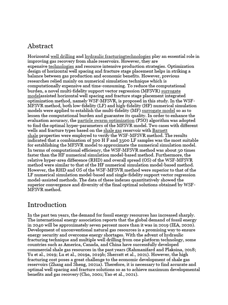 Well Spacing Project | PDF