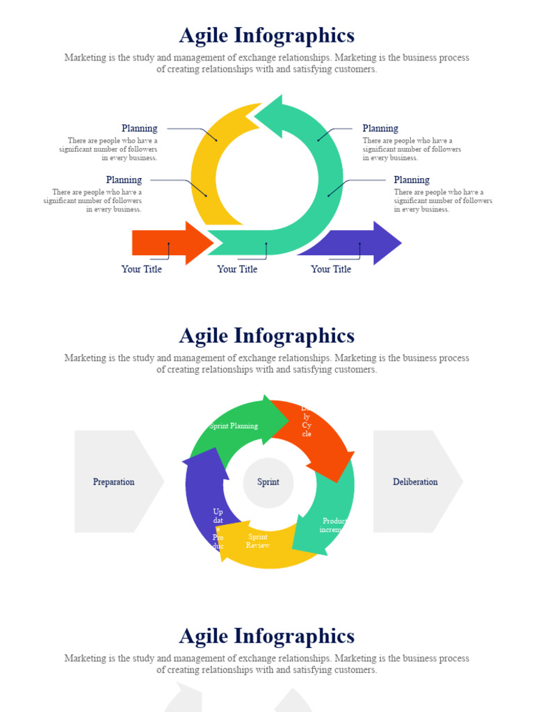 Agile Diagram Infographics Template | PDF | Marketing | Business Process