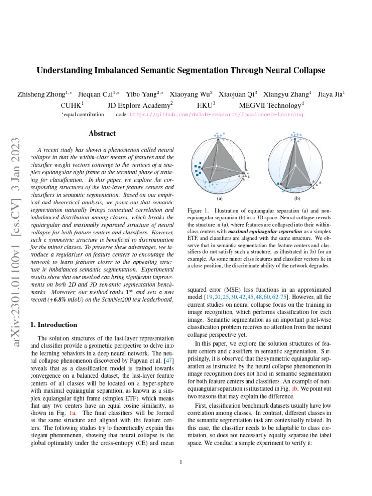 Understanding Imbalanced Semantic Segmentation Through Neural Collapse | PDF | Image ...
