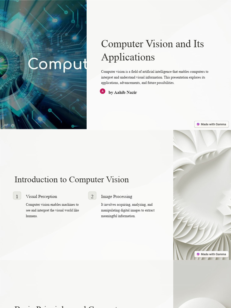 Computer Vision and Its Applications | PDF | Computer Vision ...