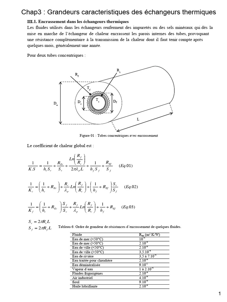 Cours Échangeurs Chap3'' | PDF