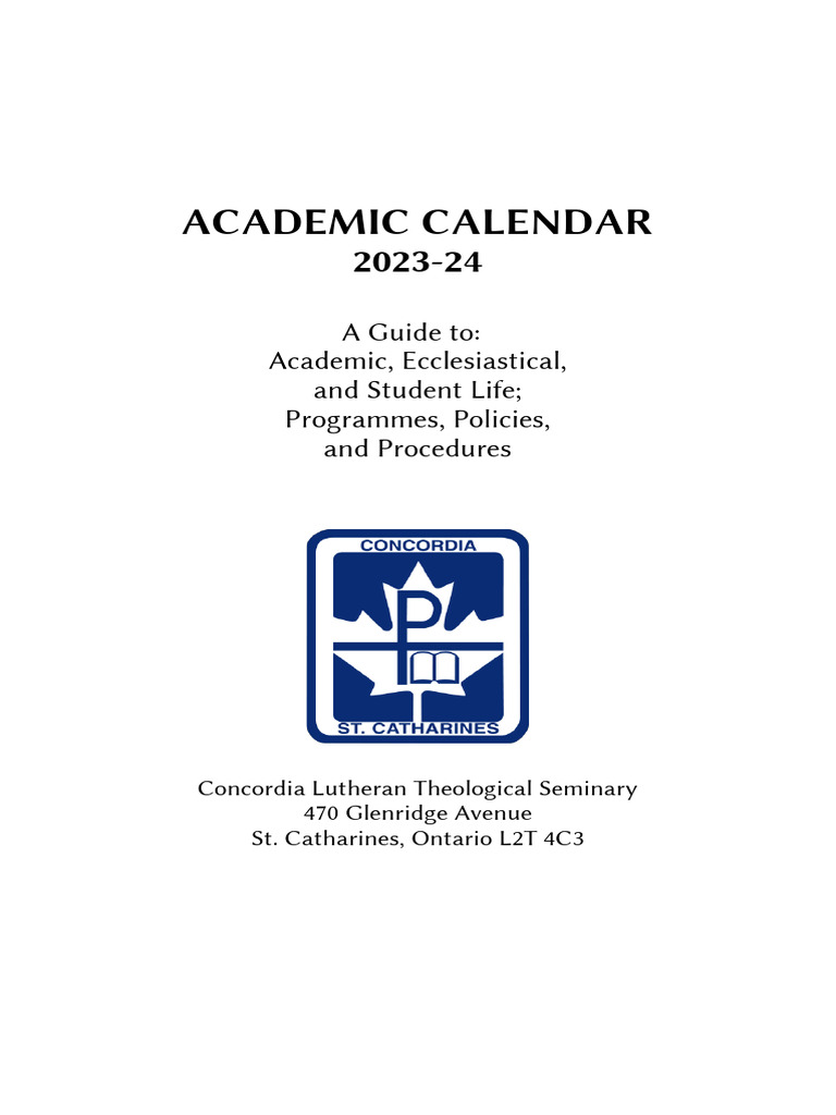 CLTS Academic Calendar 2023-24 | PDF | University And College Admission ...