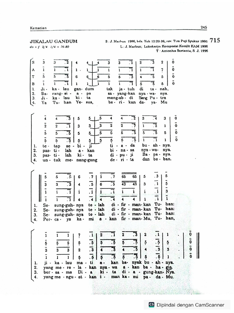 Jikalau Gandum | PDF