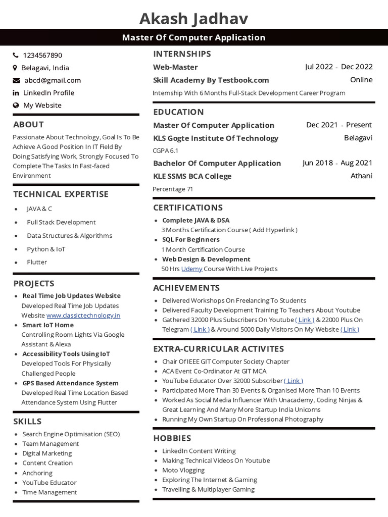 Sample Resume | PDF