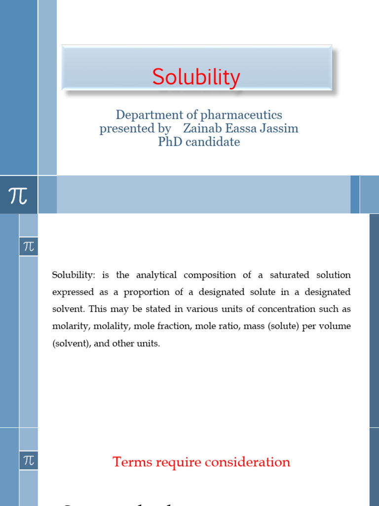 Solu Bility | PDF | Solubility | Solvation