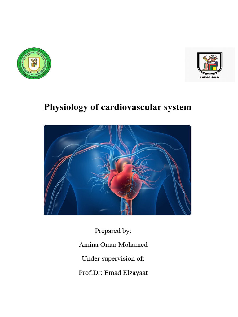 Physiology of Cardiovascular System: Prepared By: Amina Omar Mohamed ...
