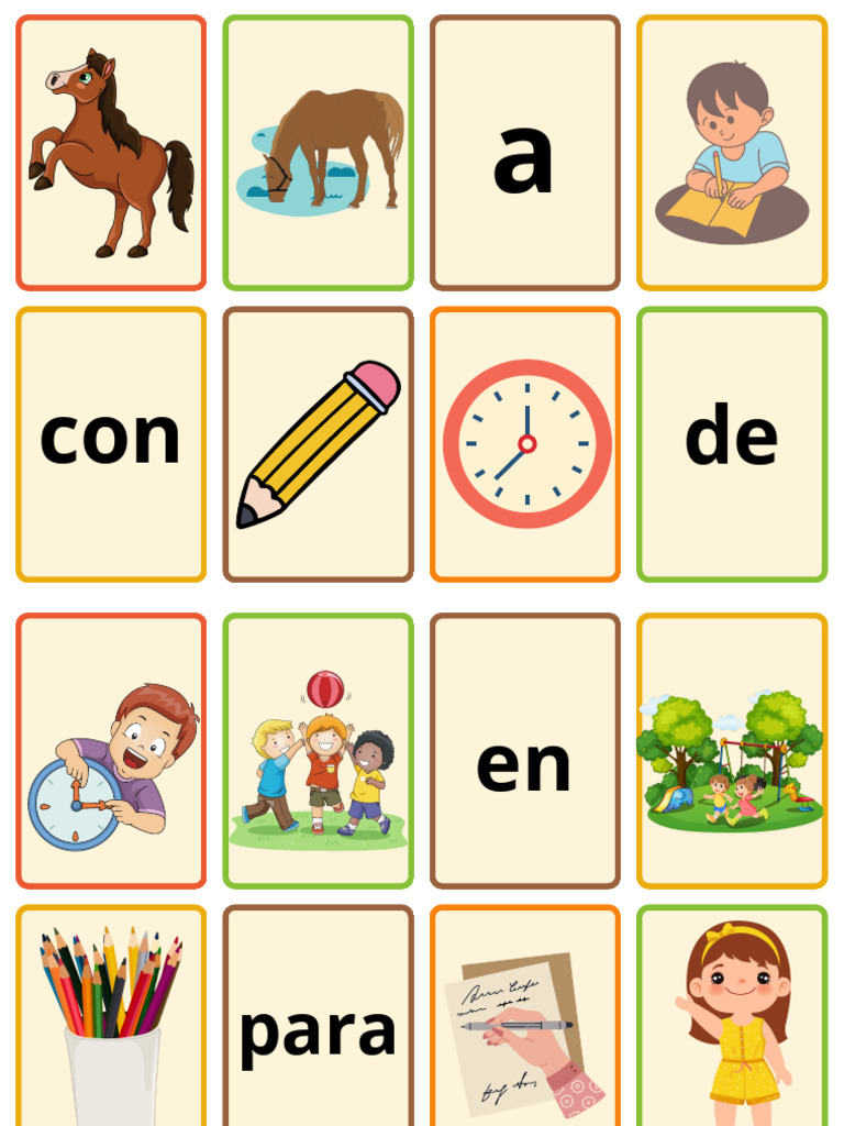 Tarjetas Del Kinder | PDF