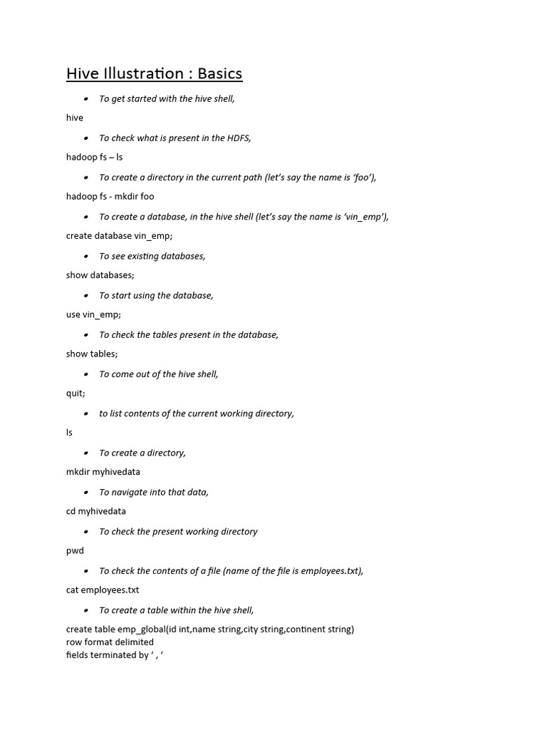 Hive Code | Download Free PDF | Table (Database) | Databases