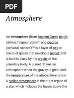 Planetary Atmosphere Composition Chart | PDF | Atmosphere | Planets