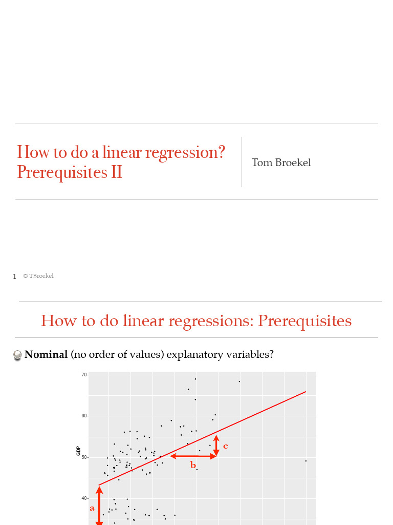 Lesson 5 6 Linear Regression Prerequisites II | PDF | Regression ...