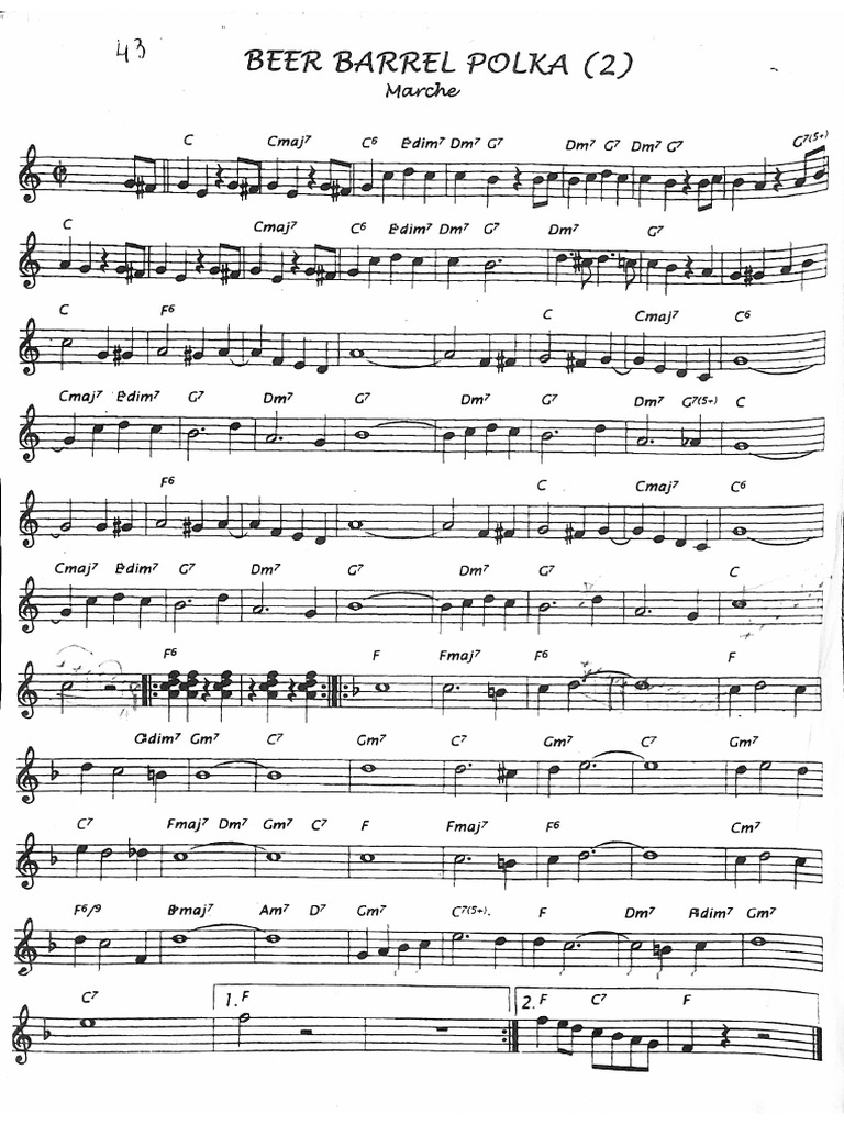Beer Barrel Polka | PDF