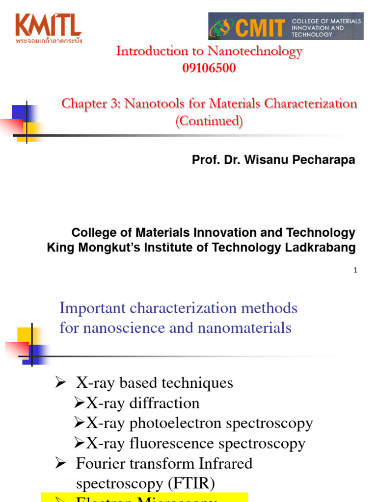 Intro - Nano - 3-2 Nanotools-2-2023 | PDF | Scanning Electron ...