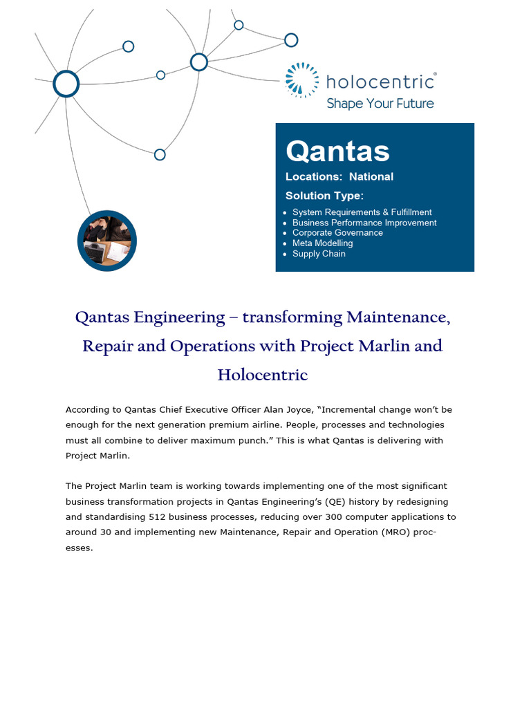 Qantas+Case+Study Long+Version | PDF | Business Process | Information