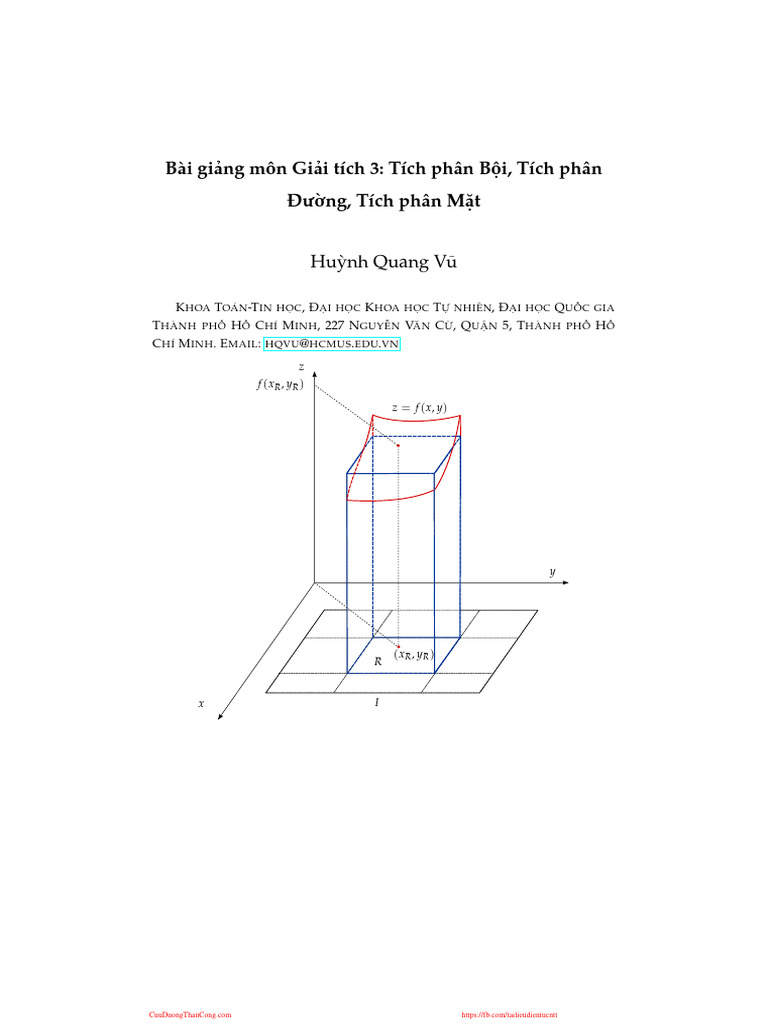 Giai-Tich-3 - Huynh-Quang-Vu - Bai-Giang - Mon-Giai-Tich-3-Tich - Phan - Bi - (Cuuduongthancong ...