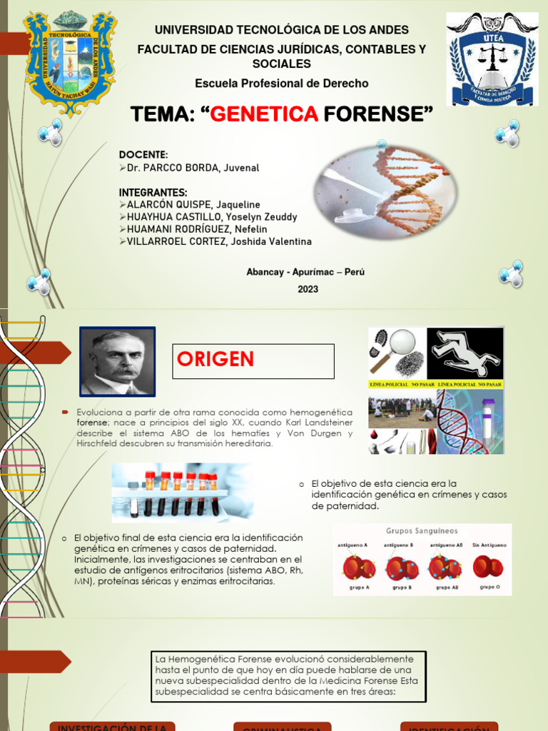 Genética Forense: Identificación y Paternidad | PDF | Microsatélite | Adn