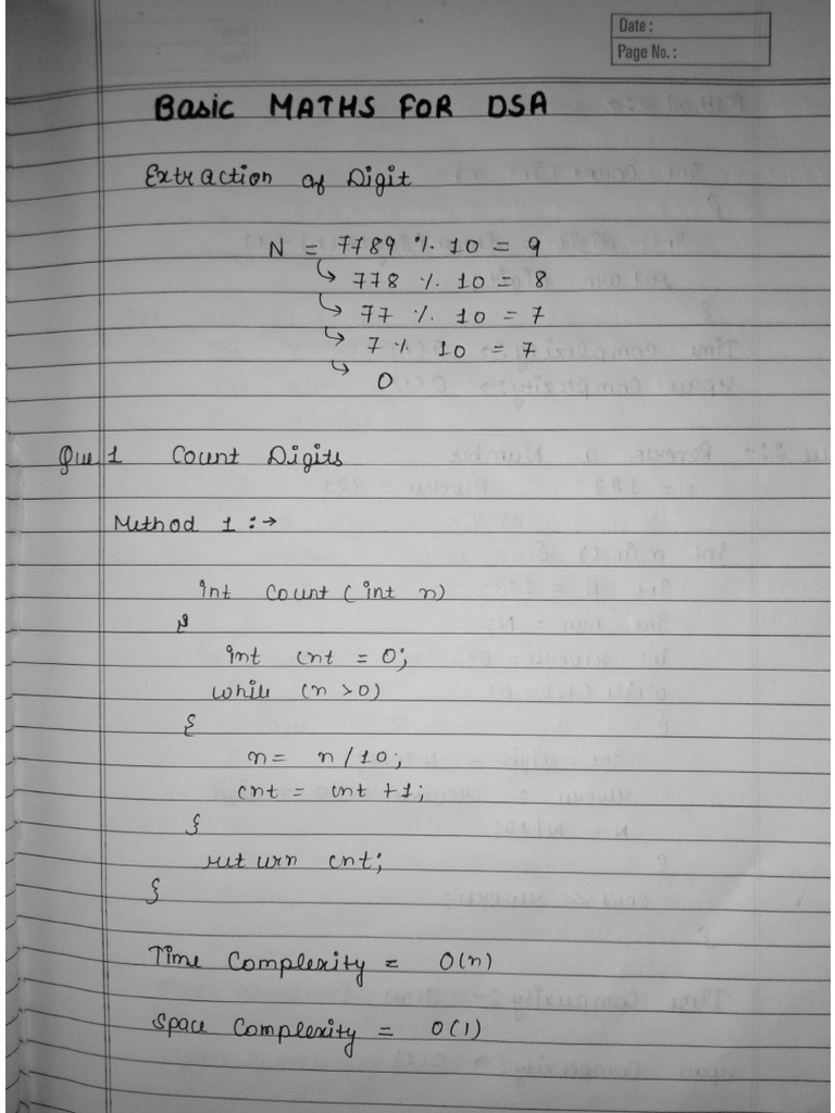Basic Maths For Dsa | PDF