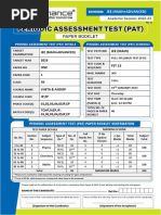 PW Real Test Series Paper 4 English | PDF