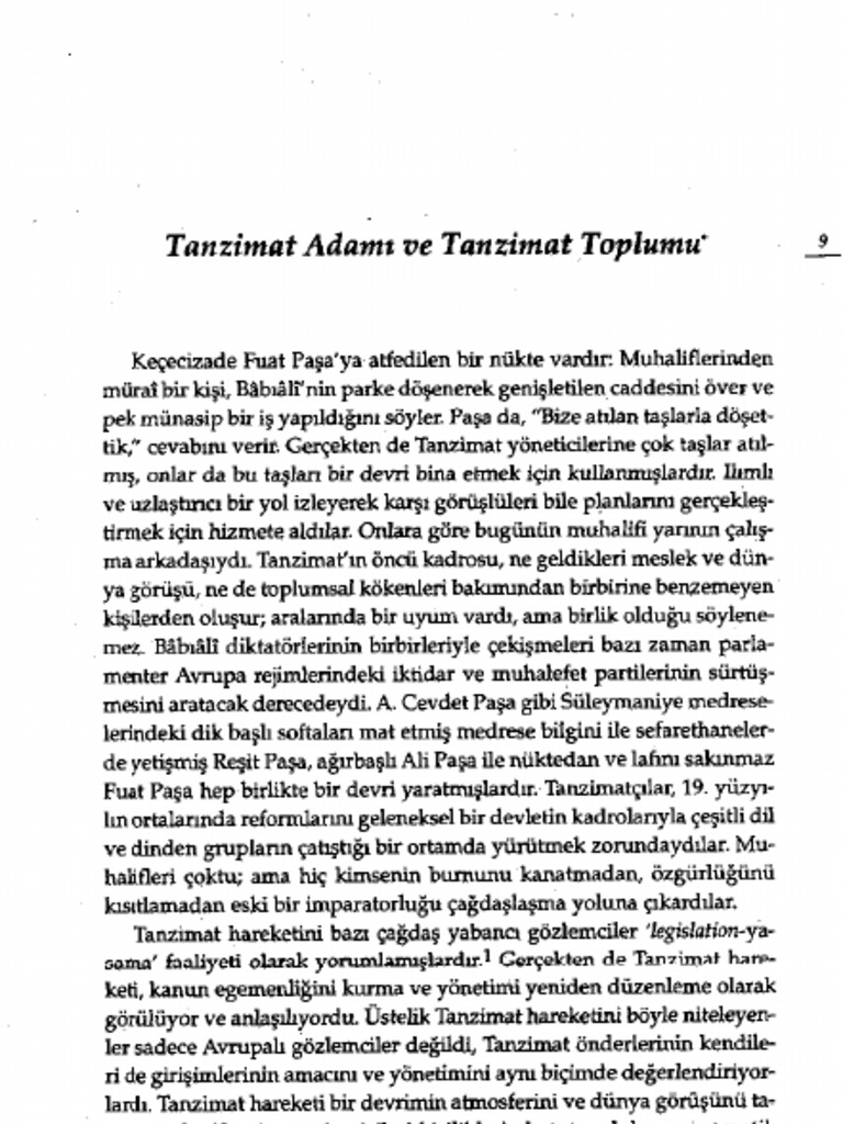 Tanzimat Adam Ve Tanzimat Toplumu | PDF