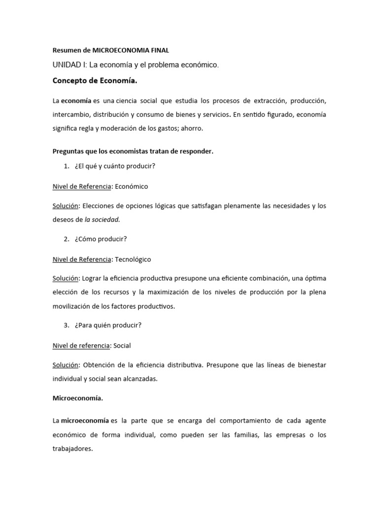 Resumen Final de Micro | PDF | Monopolio | Mercado (economía)