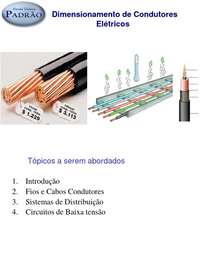 Dimensionamento de Condutores | PDF | Distribuição de energia elétrica ...
