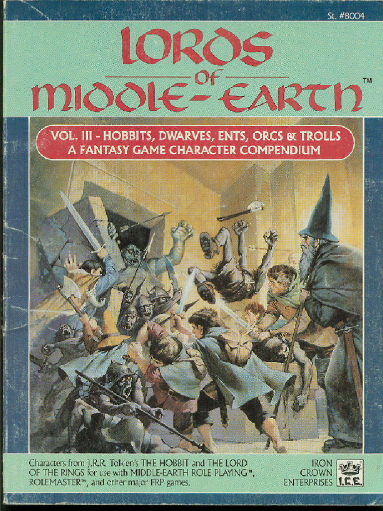 Middle-Earth Role Playing (First Edition) 8004 - Lords of Middle-Earth ...