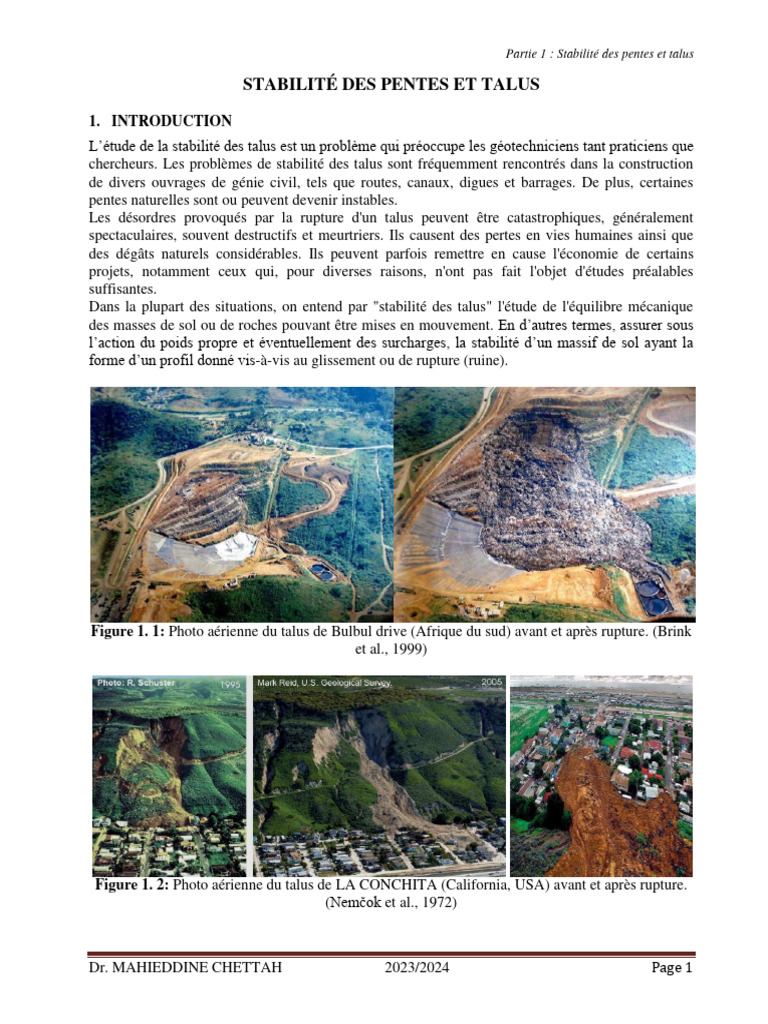 Analyse de la stabilité des talus | PDF