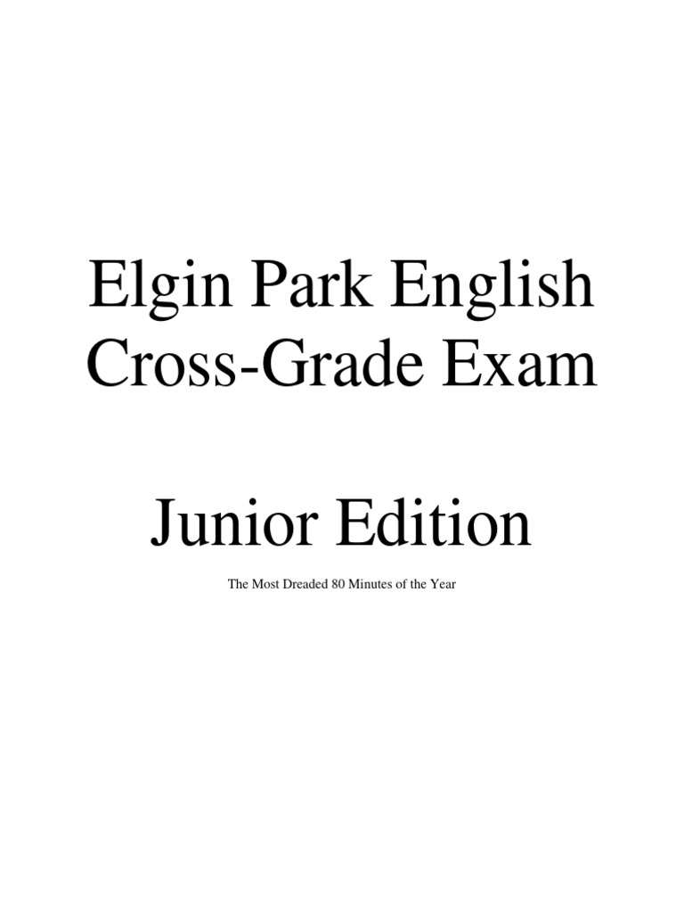 English Cross Grade Exam | PDF | Essays | Sherlock Holmes