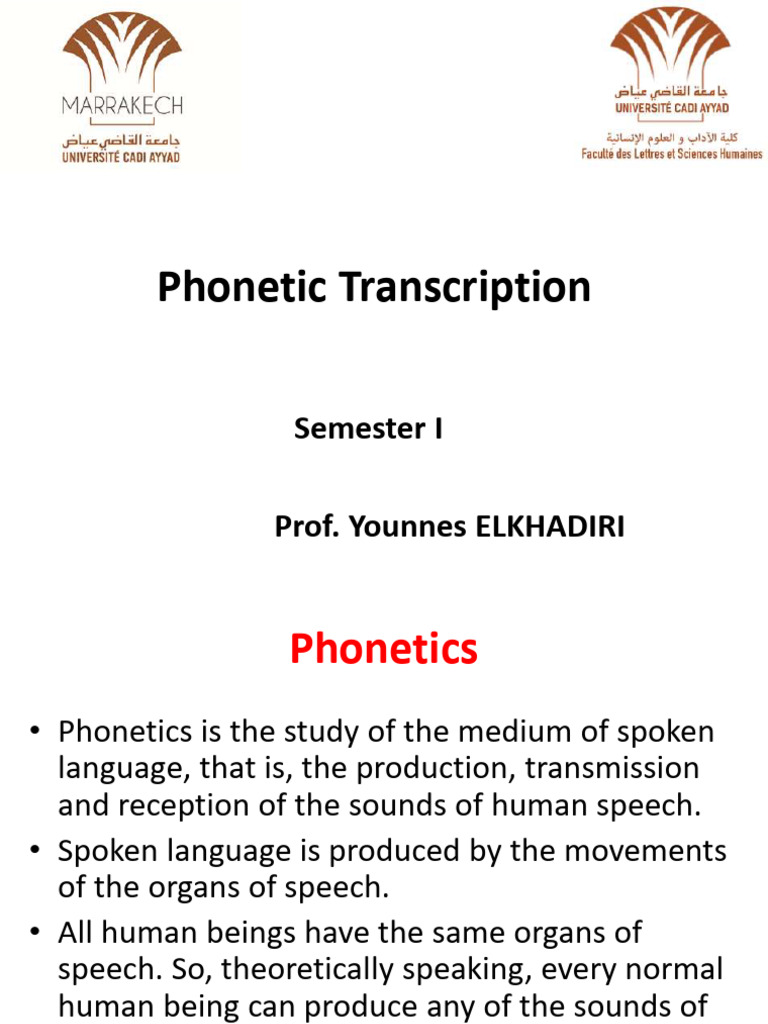Phonetic Transcription | PDF | Phoneme | Alphabet