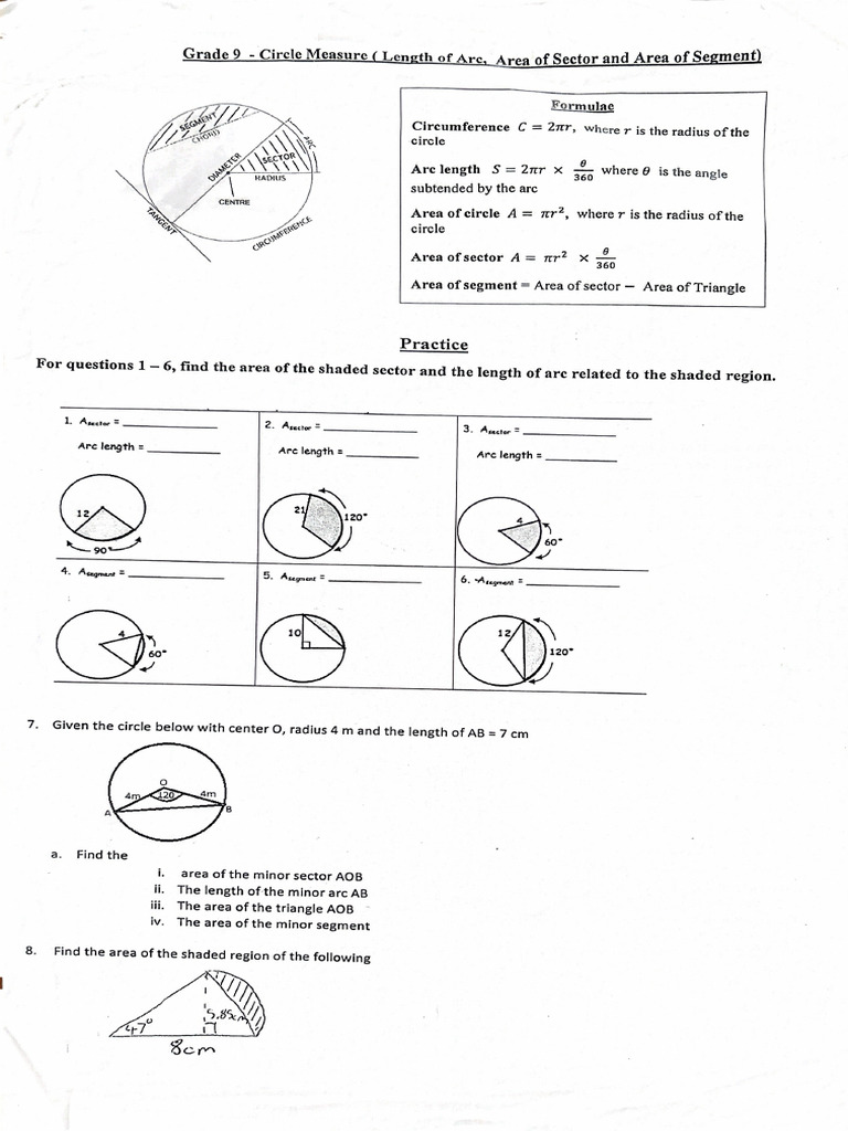 Basic Circle Theorum | PDF