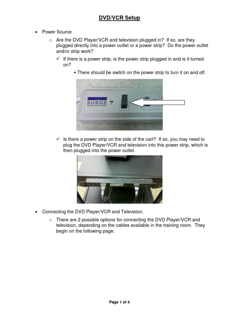 DVD-VCR Setup | PDF | Electrical Connector | Ac Power Plugs And Sockets