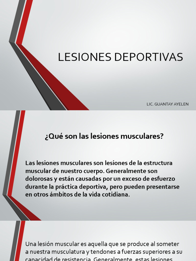 Lesiones Musculares en Deportistas | PDF | Músculo esquelético | Lesión
