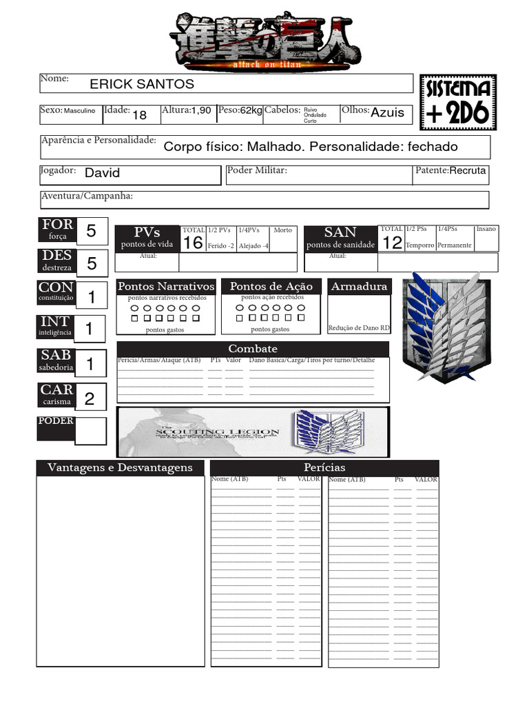 Ficha SNK Tropa Explorac3a7c3a3o 1 | PDF