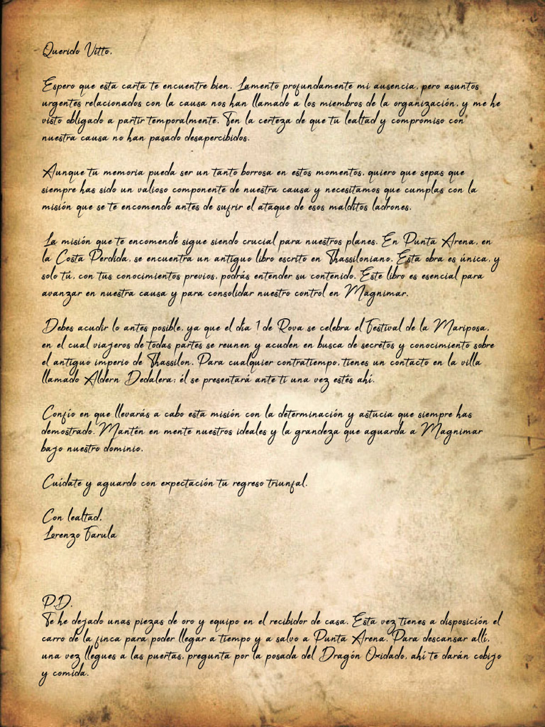Carta VittoFarula | PDF