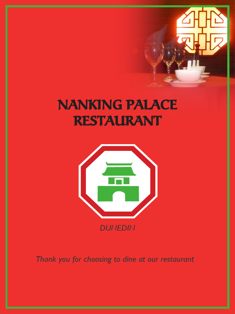 Nanking Menu | PDF | Foods | Cuisine