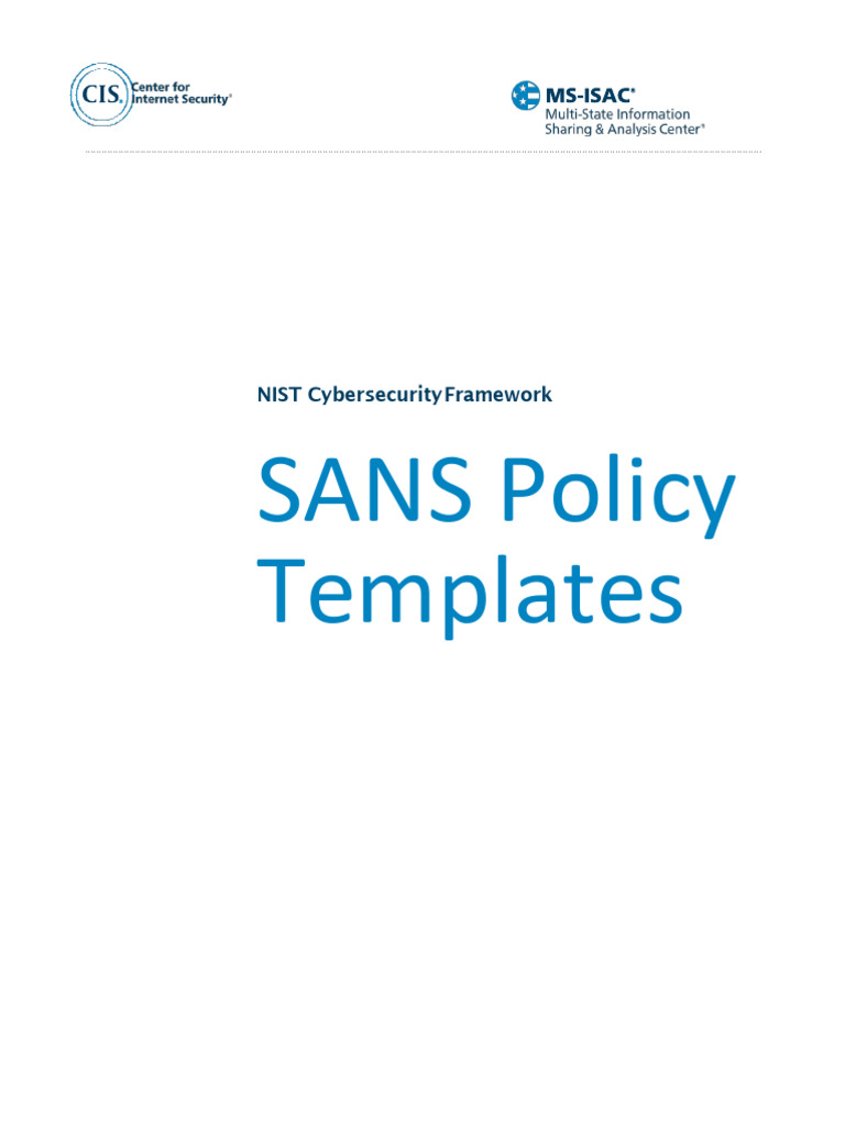 NIST CSF Policy Template Guide | PDF NIST CSF Policy Template Guide | PDF