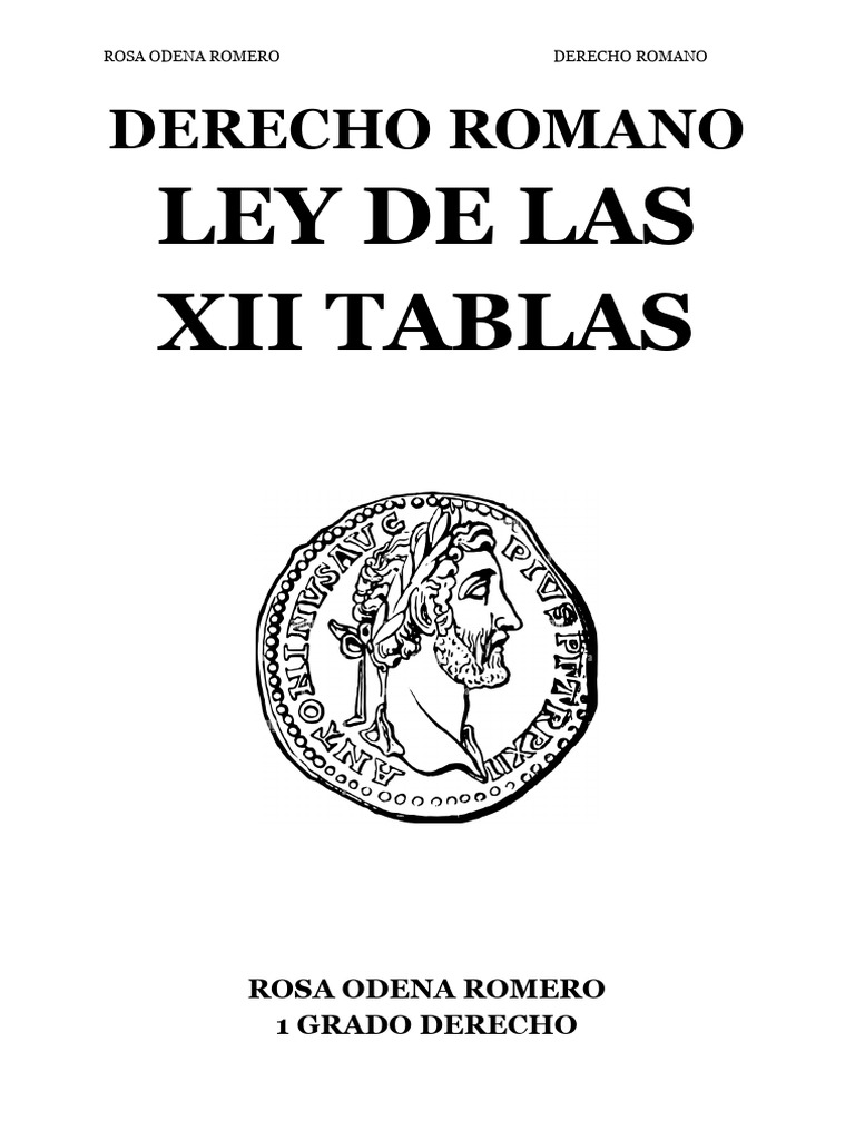 D. Romano Xii Tablas | PDF | Roma antigua | Justicia
