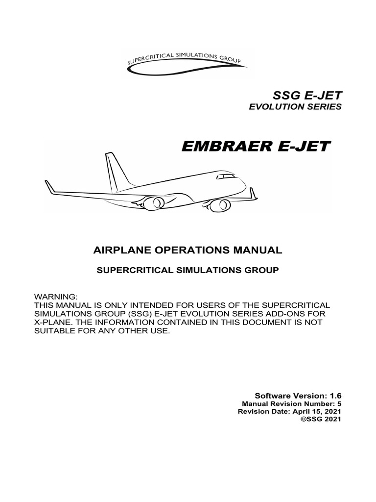 SSG E-Jet Evolution AOM | PDF | Airspeed | Transport