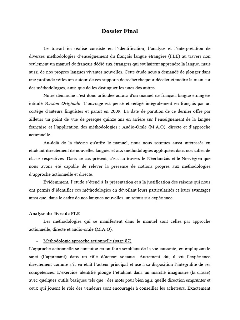 Didactique FLE | PDF | Pédagogie | Apprentissage