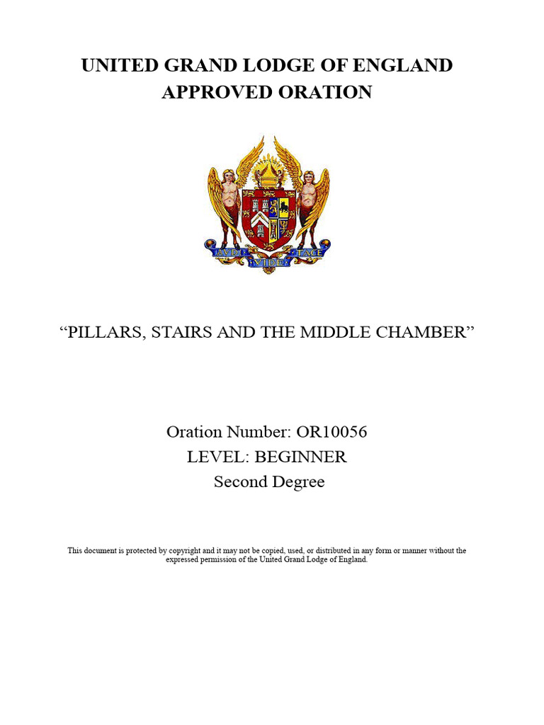 Pillars Stairs and The Middle Chamber | Download Free PDF | Freemasonry ...