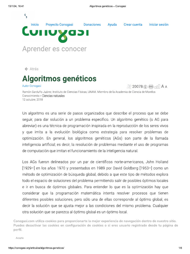 algoritmos geneticos | PDF