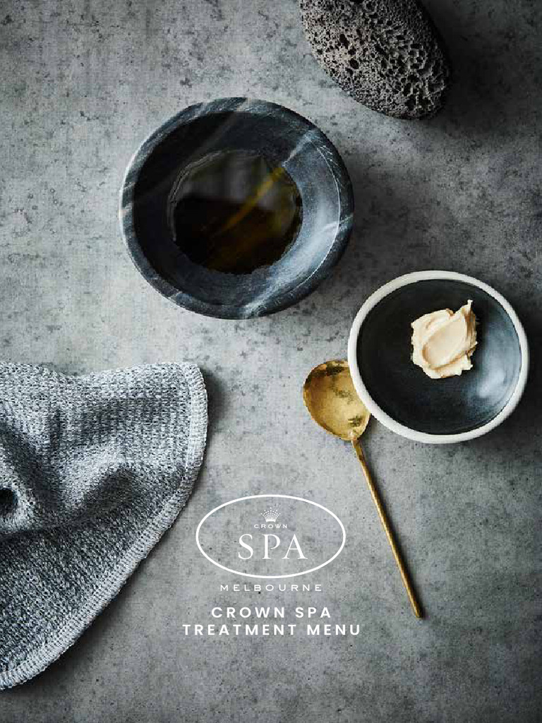 Crown Spa Treatment Menu Melbourne | PDF | Massage | Relaxation ...