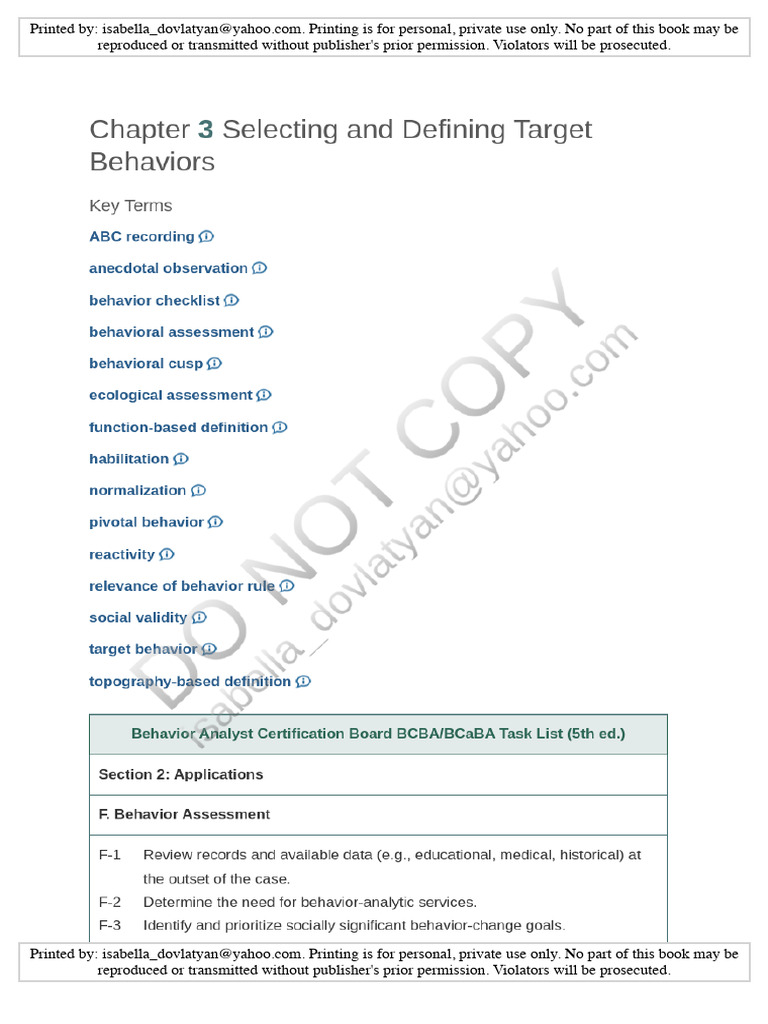 MBS Direct - Applied Behavior Analysis | PDF