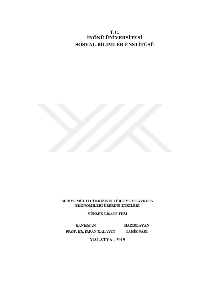 Tez Dosyası | PDF