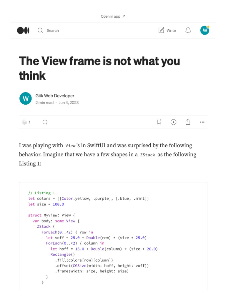 The View Frame Is Not What You Think By Giik Web Developer Pdf Computer Programming