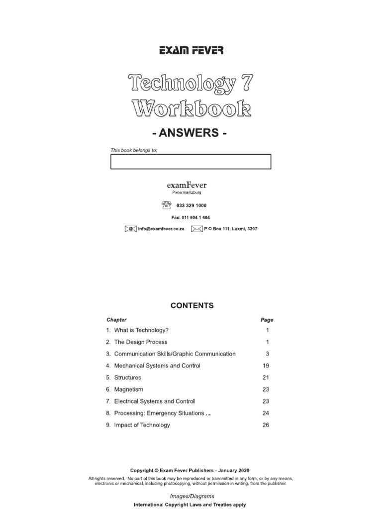 Technology 7 Workbook Answers | PDF