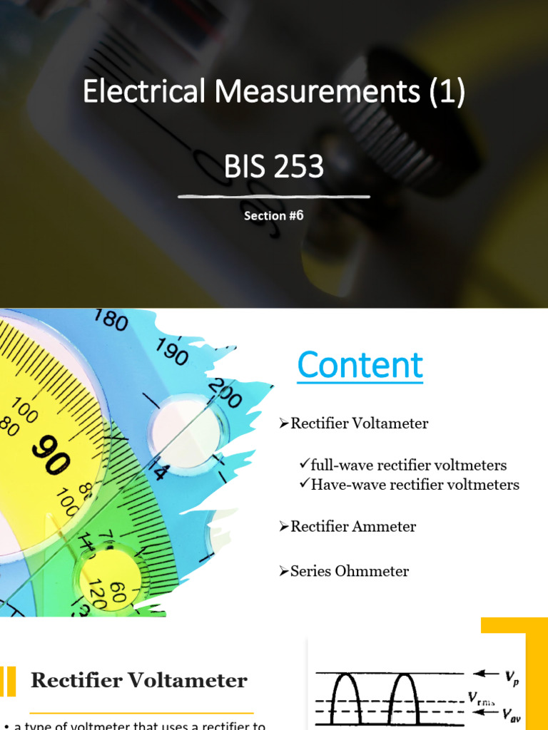 Ac Rectifier Voltmeter and Ameter | PDF