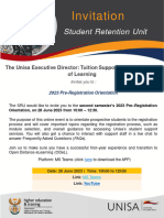 2025 UNISA Pre-Registration Orientation | PDF