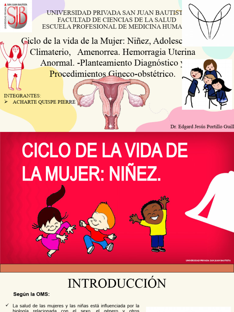 Ciclo de Vida de La Mujer, Hua | PDF | Menstruación | Ciclo menstrual