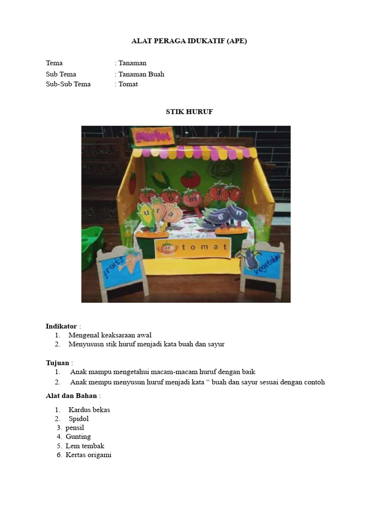 Stick Huruf 2023 | PDF